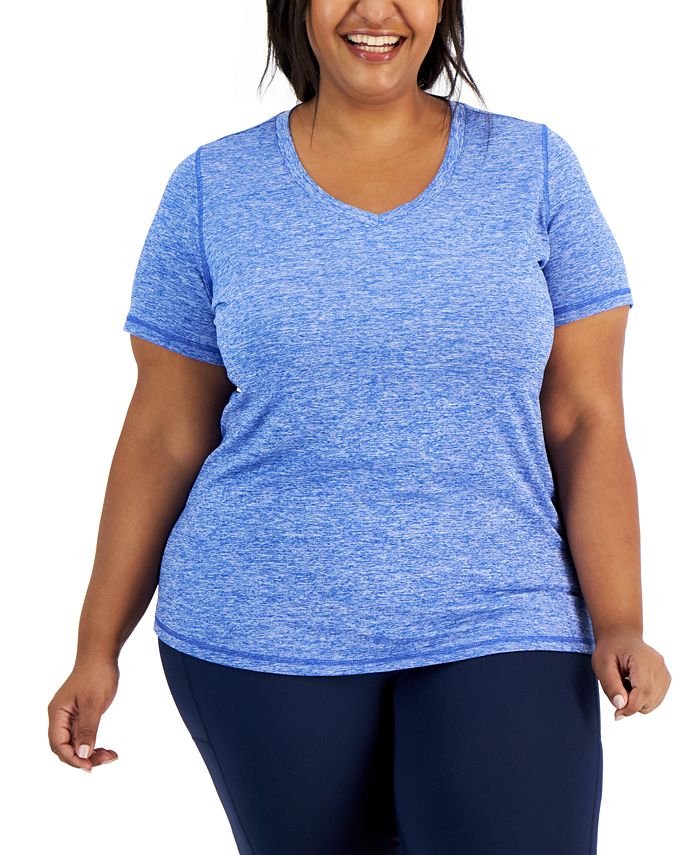 Id Ideology Plus Size Rapidry V Neck Performance T Shirt Created For