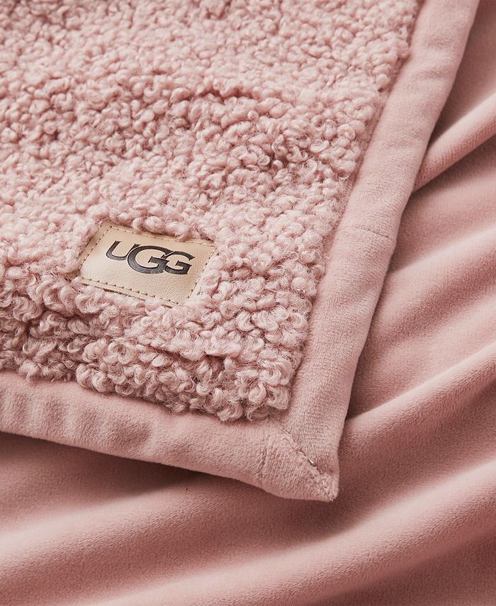 UGG® Nisa Sherpa Throw, 70" x 50" - Macy's
