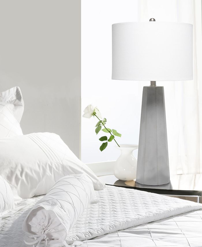 Lalia Home Concrete Pillar Table Lamp - Macy's