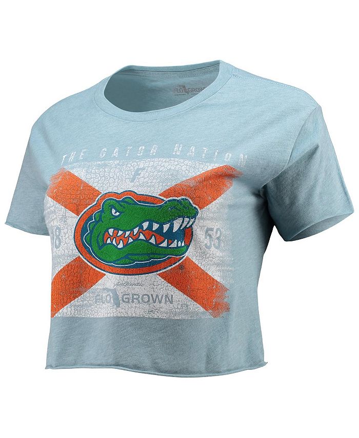 FLoGrown Women's Light Blue Florida Gators Crop Top - Macy's