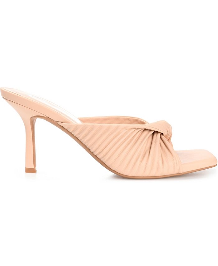 Journee Collection Women's Greer Pleated Sandals - Macy's