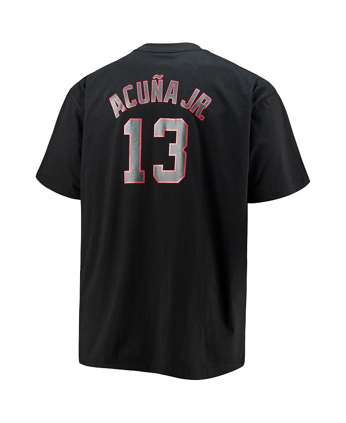 Fanatics Men's Ronald Acuna Jr. Black Atlanta Braves Big and Tall ...