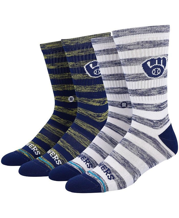 Stance Men's Milwaukee Brewers 2-Pack Twist Crew Socks Set - Macy's