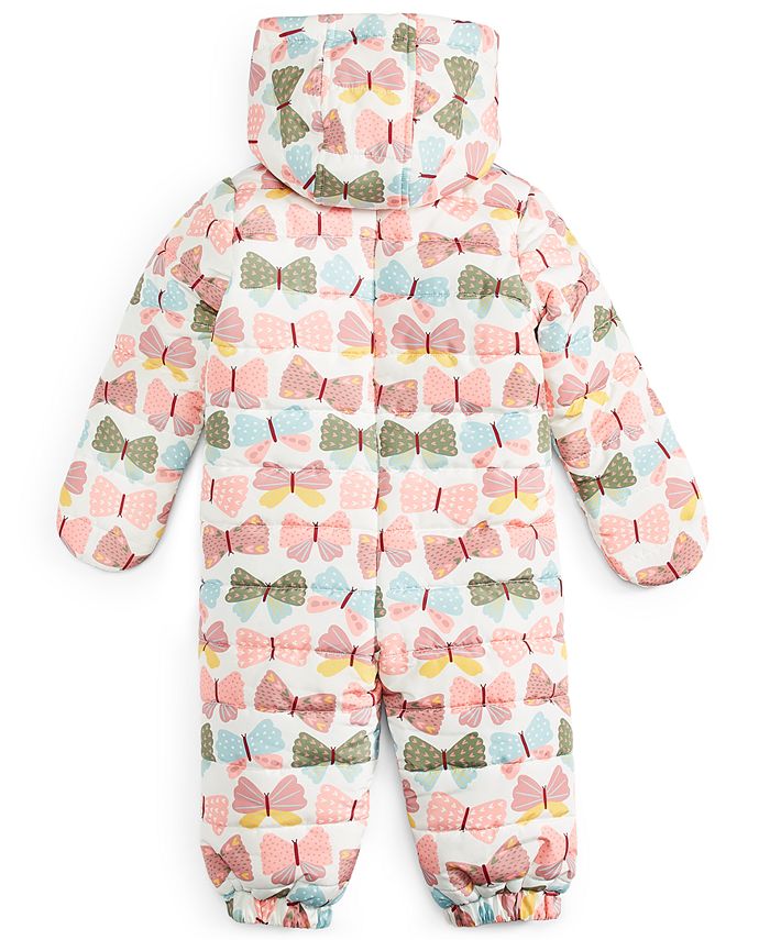 First Impressions Baby Girls Printed Snowsuit, Created for Macy's - Macy's