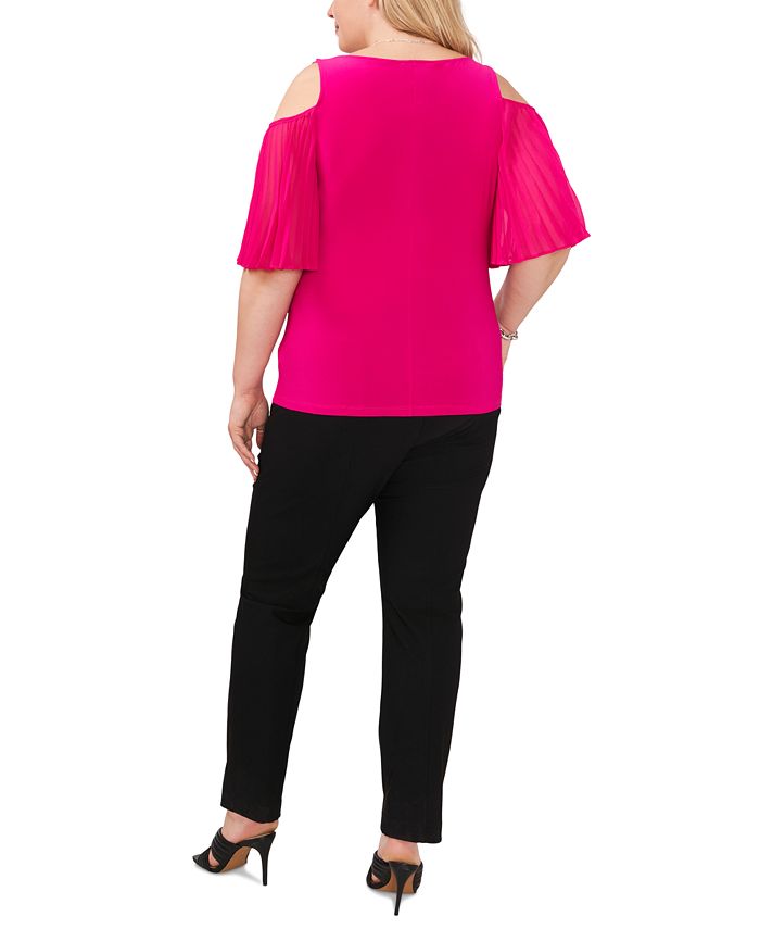 MSK Plus Size Embellished Cold-Shoulder Top & Reviews - Dresses - Plus ...