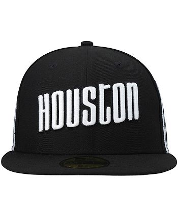 New Era Men's Black, White Houston Rockets 2021/22 City Edition ...