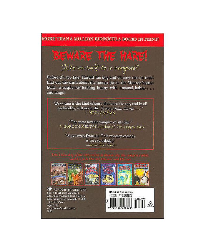 Barnes & Noble Bunnicula: A Rabbit-Tale of Mystery by Deborah Howe - Macy's