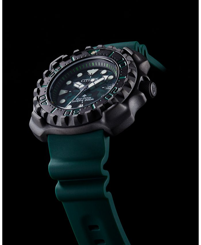 Citizen Eco-Drive Men's Promaster Dive Green Strap Watch, 47mm - Macy's
