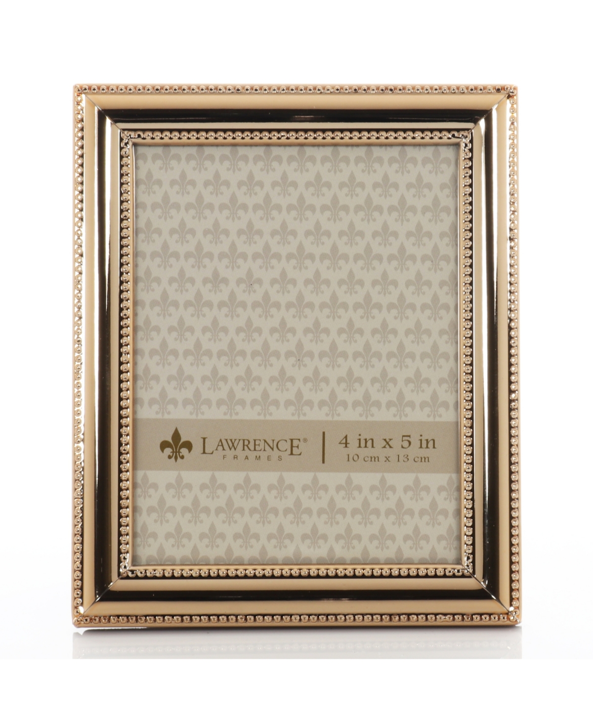 Click here for Classic Double Beaded Picture Frame 4 x 5 - Gold-T... prices