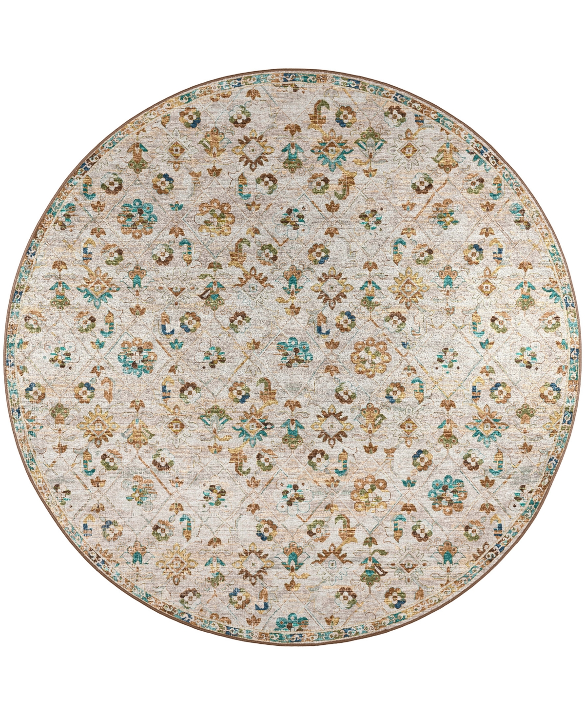 Click here for Dalyn Jericho JC8 4 x 4 Round Area Rug - Beige prices