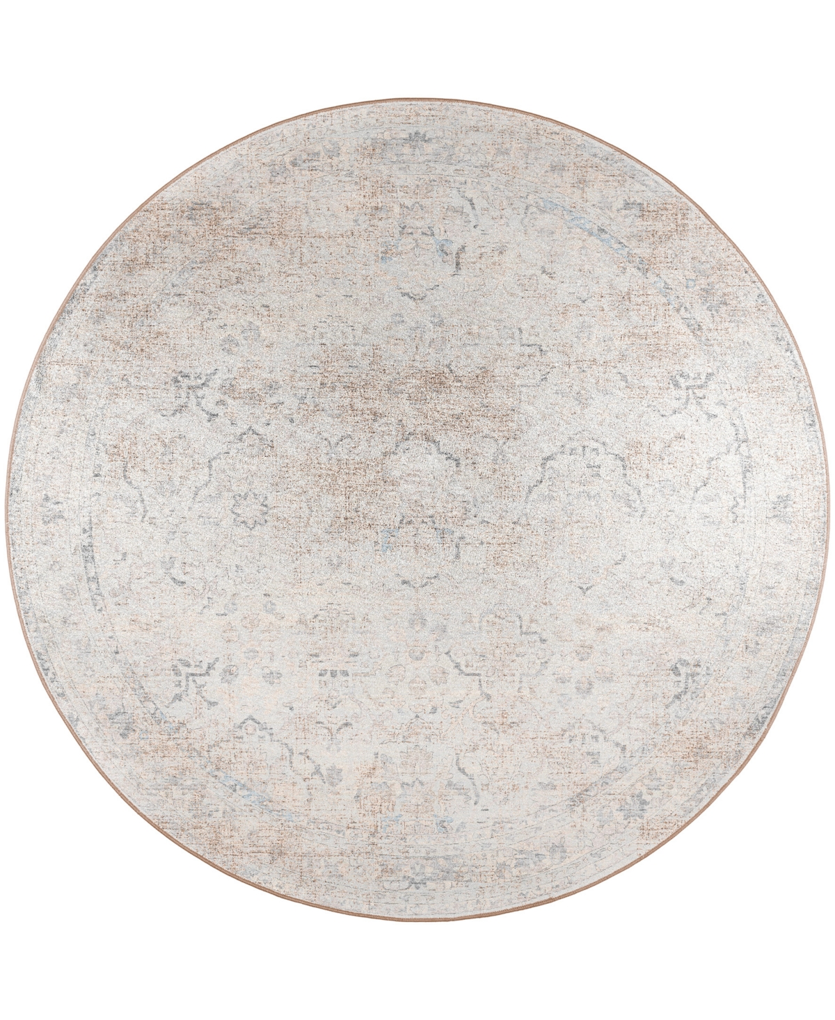Click here for Dalyn Jericho JC3 8 x 8 Round Area Rug - Ivory prices