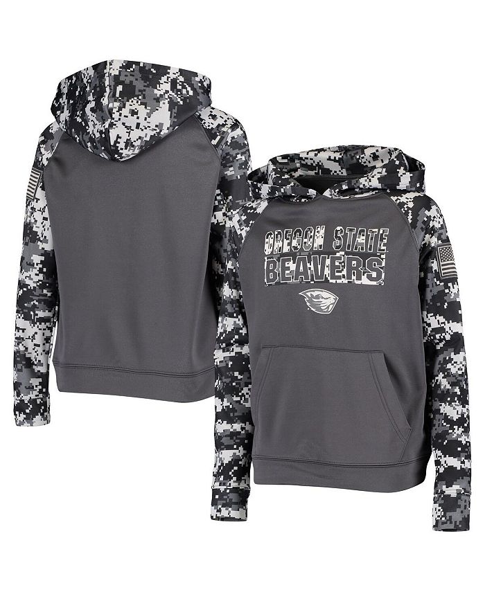 Colosseum Big Boys Charcoal Oregon State Beavers OHT Military-Inspired Appreciation Digital Camo ...