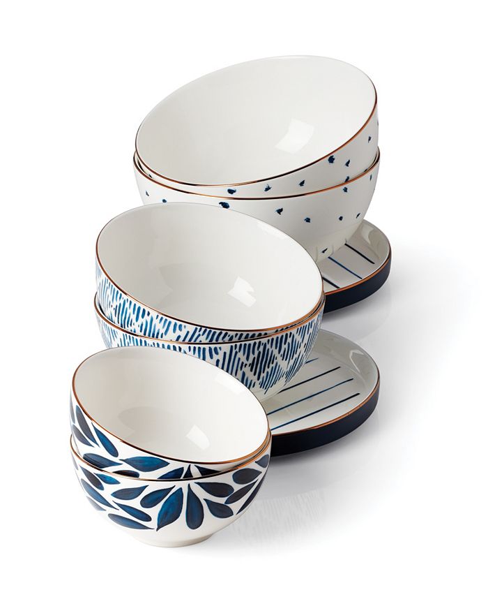 Lenox Blue Bay Luna 8 Pc. Nesting Dinnerware Set - Macy's