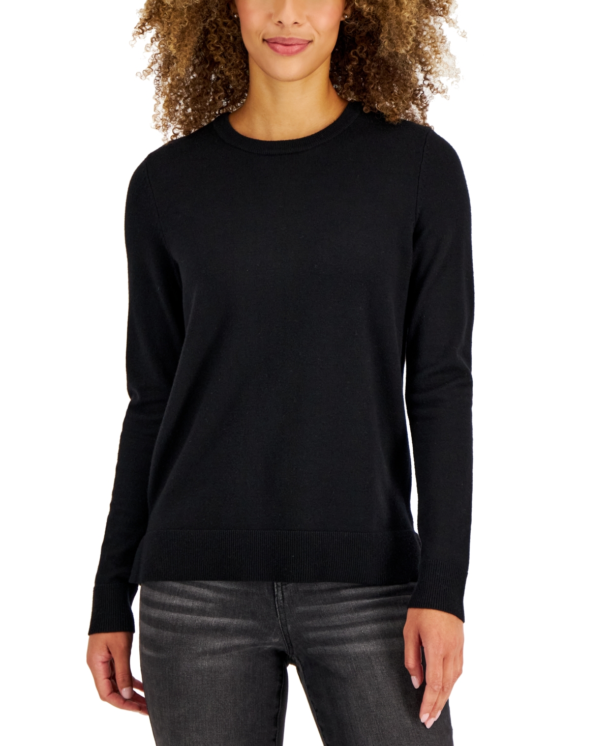 Click here for Style & Co Petite Crew-Neck Sweater  Created for M... prices