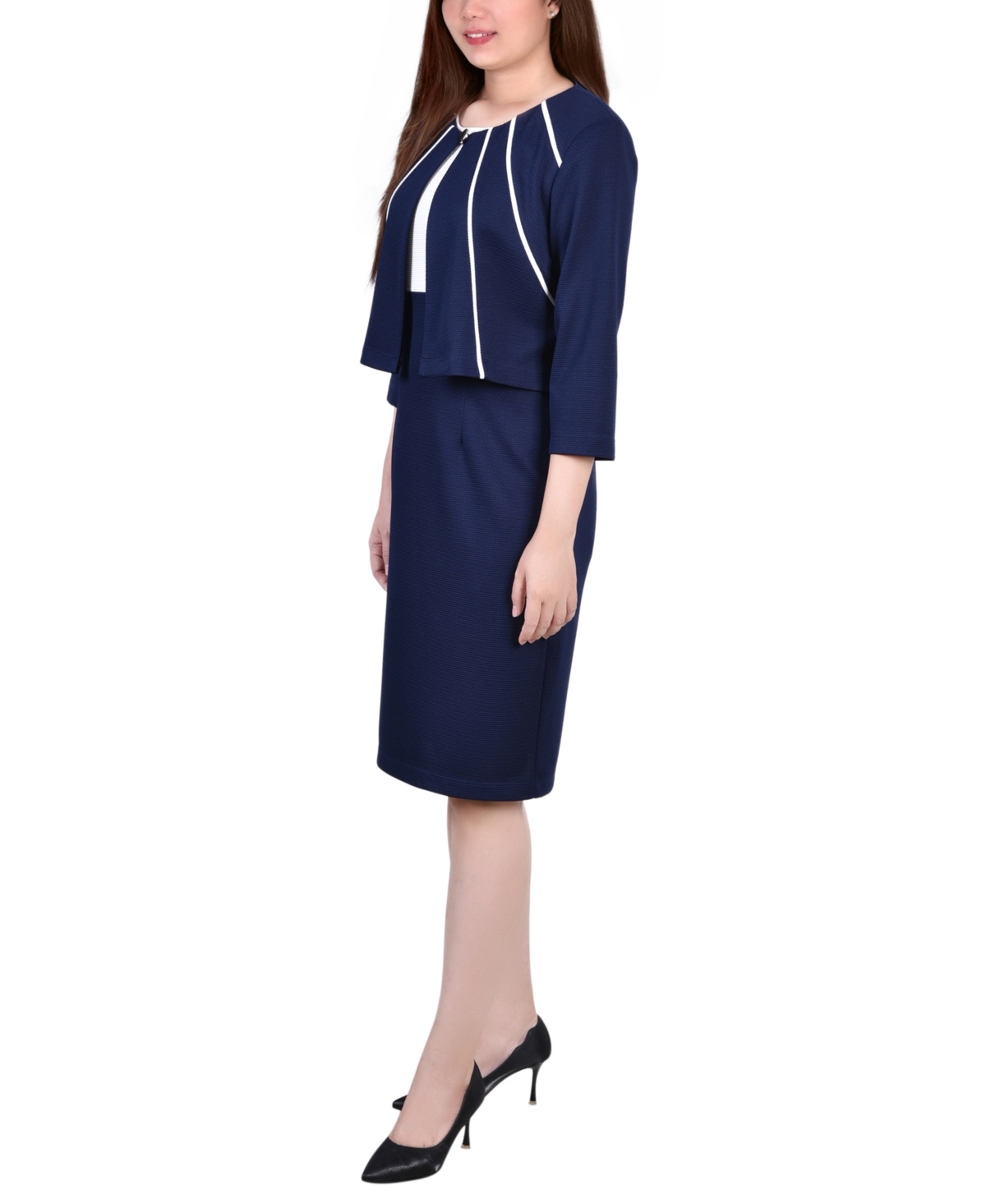 Click here for Ny Collection Petite Two Piece Jacket and Dress Se... prices