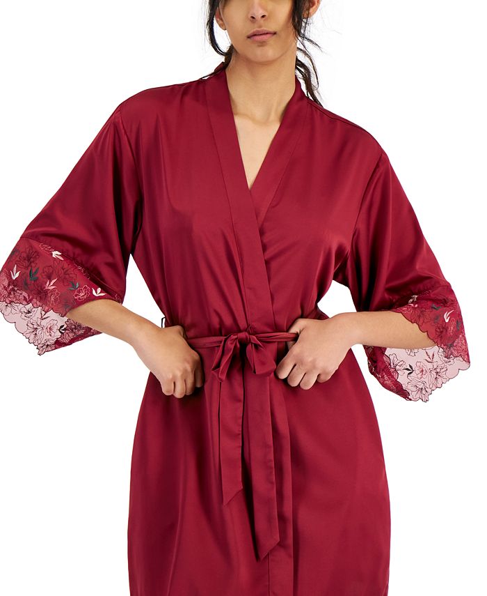 I.N.C. International Concepts Women's Floral Embroidered Short Wrap ...