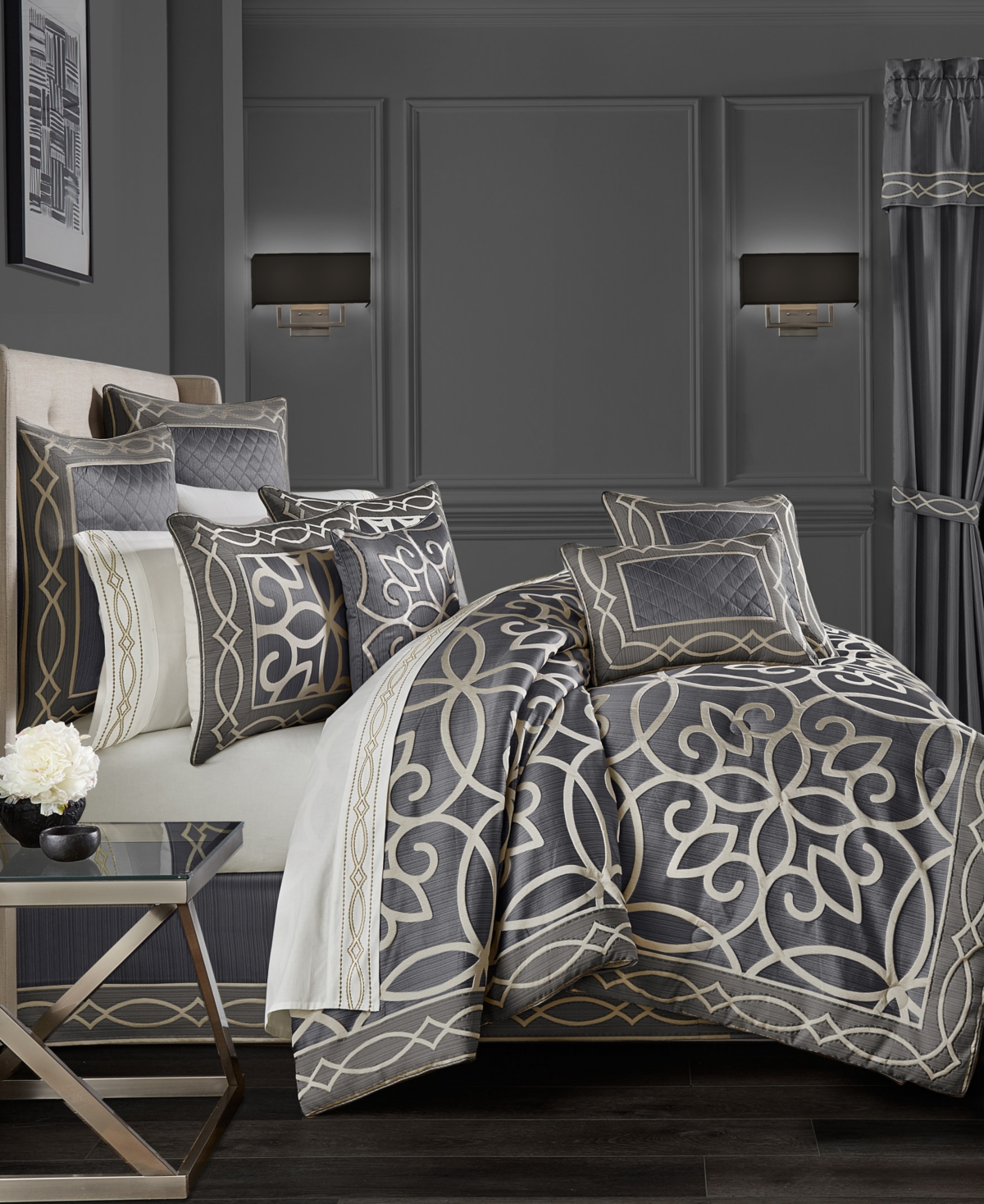 Click here for J Queen New York Deco 4-Pc. Comforter Set  Califor... prices