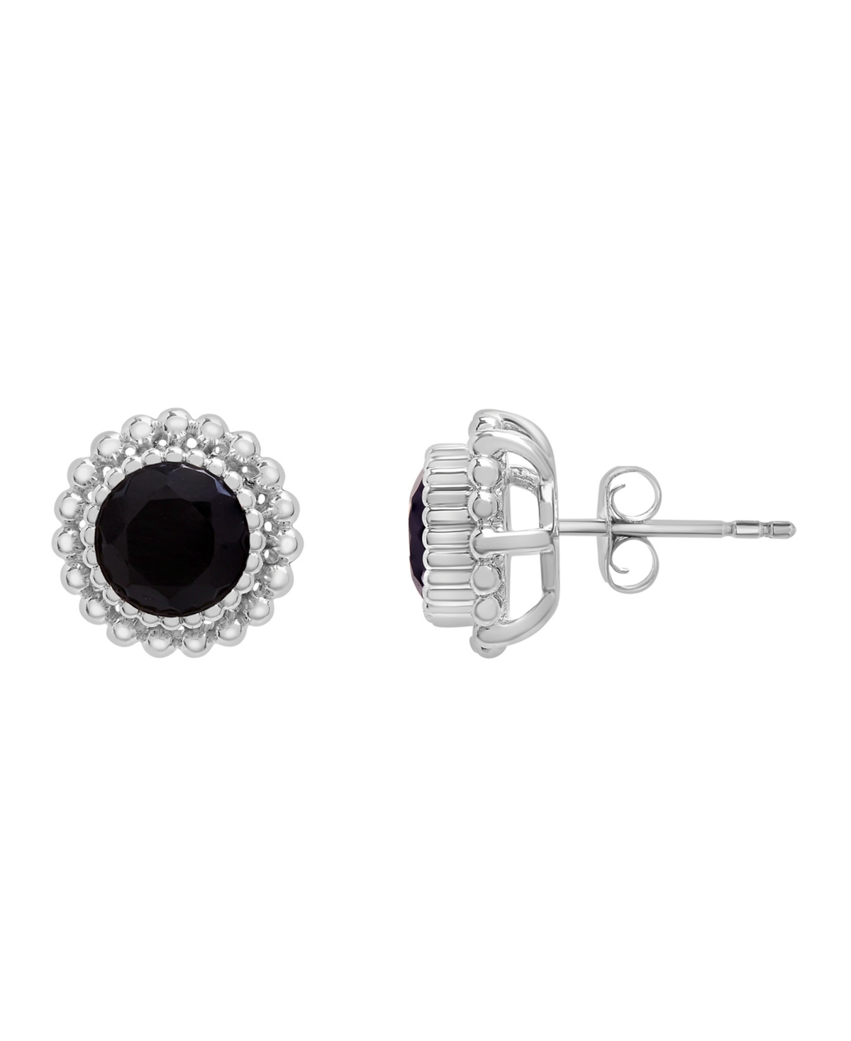 Click here for Onyx (6mm) Beaded Stud Earrings - Onyx prices