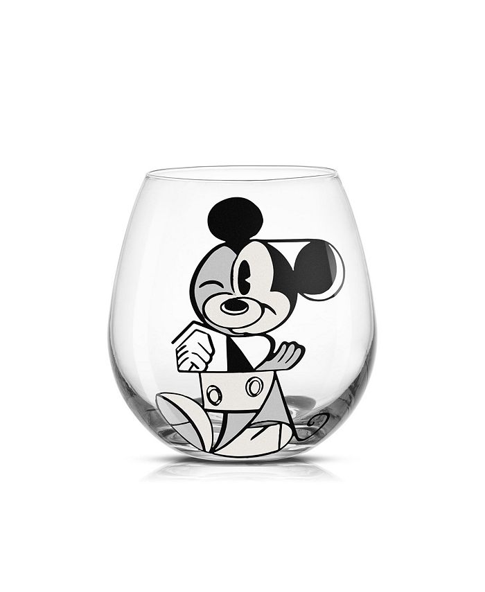 JoyJolt Disney Mickey Mouse Constructive Stemless Glasses, Set of 4 ...