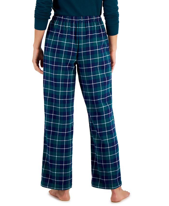 Charter Club Women's Yarn Dyed Flannel Plaid Pajama Pants, Created for ...
