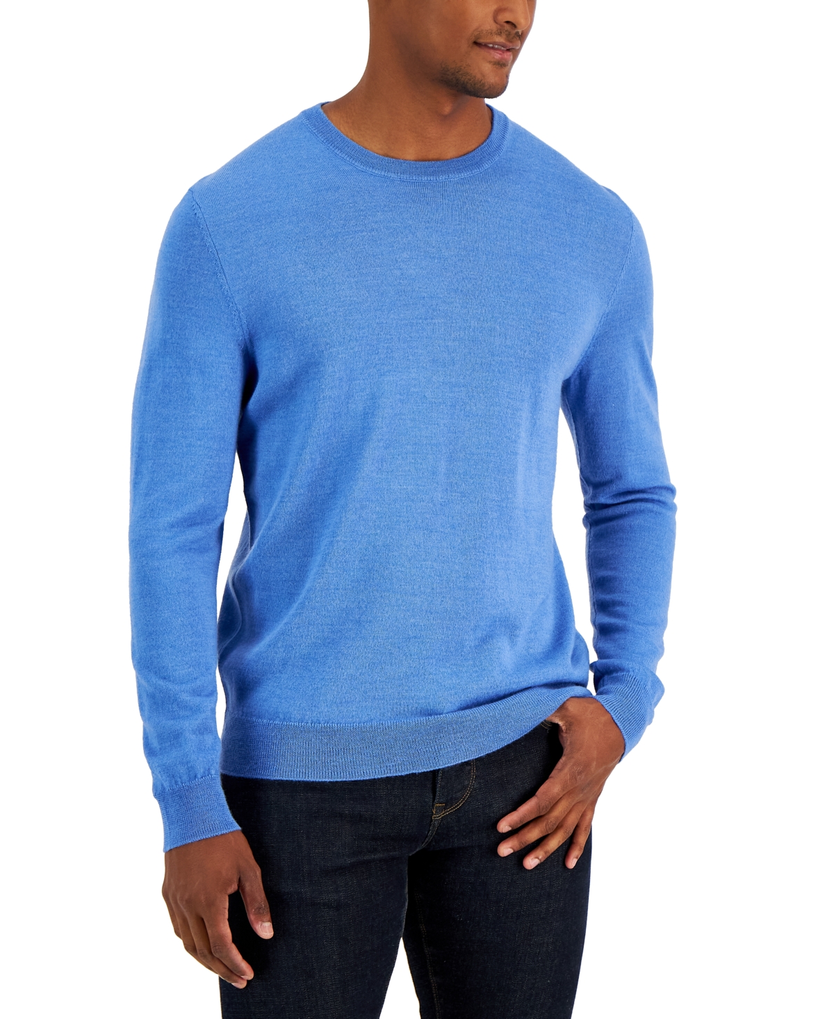 Click here for Club Room Mens Solid Crew Neck Merino Wool Blend S... prices