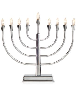 Rite Lite Silver Electric LED Menorah - Macy's