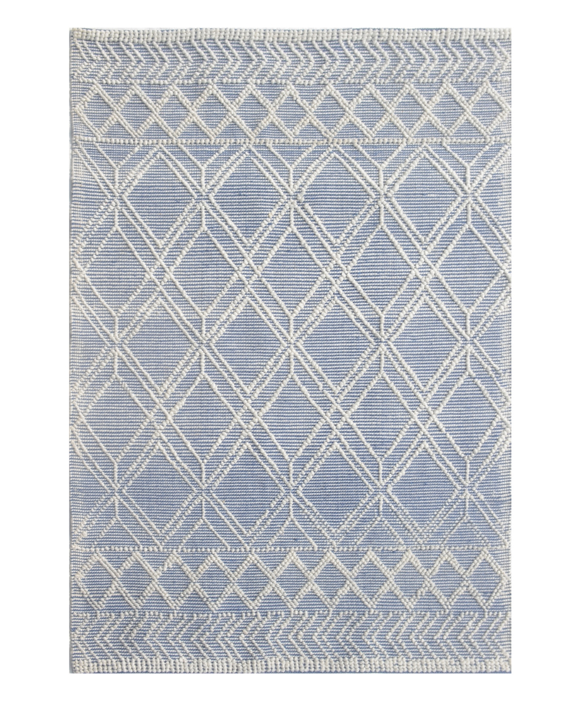 Click here for Kas Chloe 7724 5 x 7 Area Rug - Blue  Ivory prices