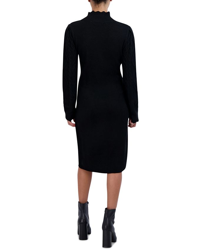 Sandra Darren Women's Mock-Neck Knit Sheath Dress - Macy's