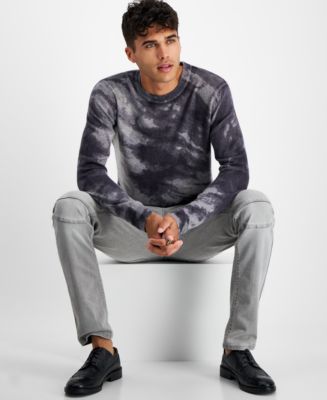 INC International Concepts Men's Cashmere Cloud Abstract-Print Sweater ...