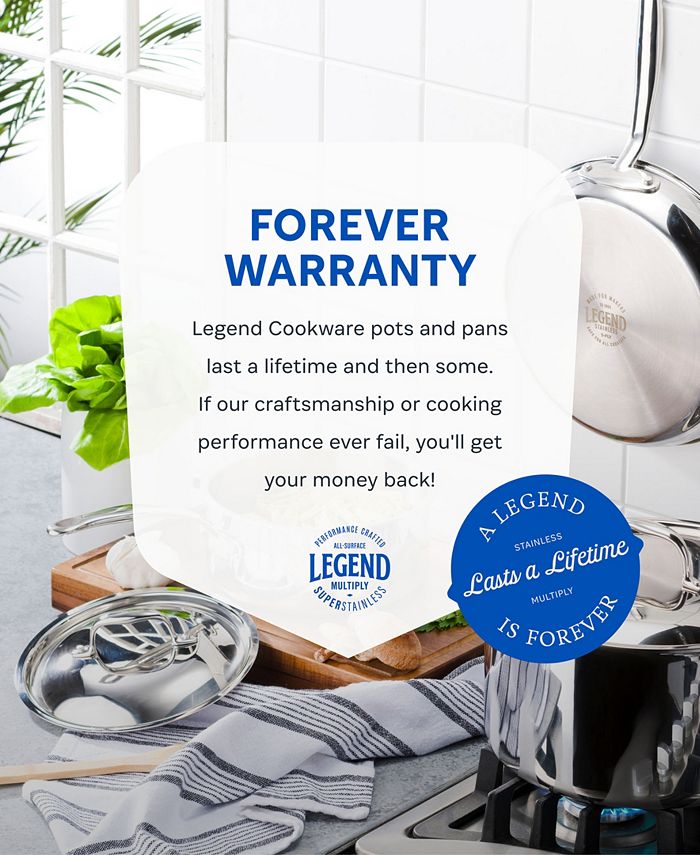 Legend Cookware 5 Ply Cookware with Lids Starter Set, 5 Pieces - Macy's