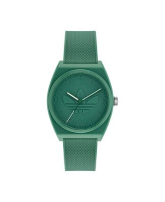 adidas Unisex Three Hand Project Two Green Resin Strap Watch 38mm - Macy's