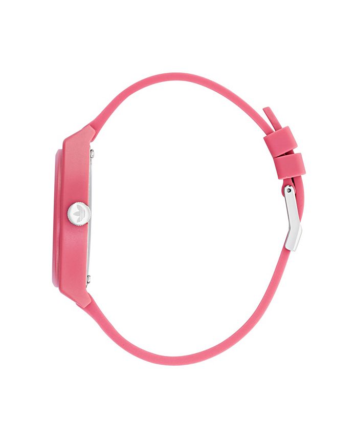 adidas Unisex Three Hand Project Two Pink Resin Strap Watch 38mm - Macy's