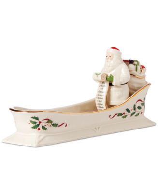 Lenox Santa Sleigh Cracker Tray - Macy's