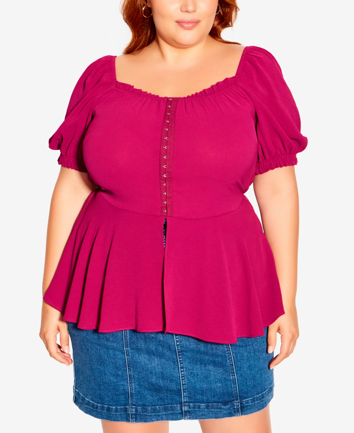 Click here for City Chic Womens Quirky Top - Raspberry prices