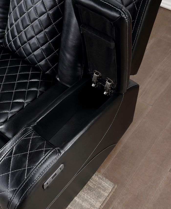 Furniture of America Cheba Power Reclining Loveseat - Macy's