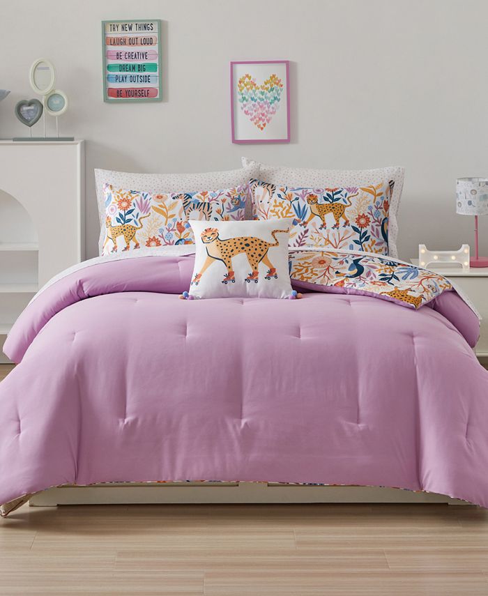Keeco CLOSEOUT! Wild Ones 6-Pc. Twin Comforter Set, Created For Macy's ...