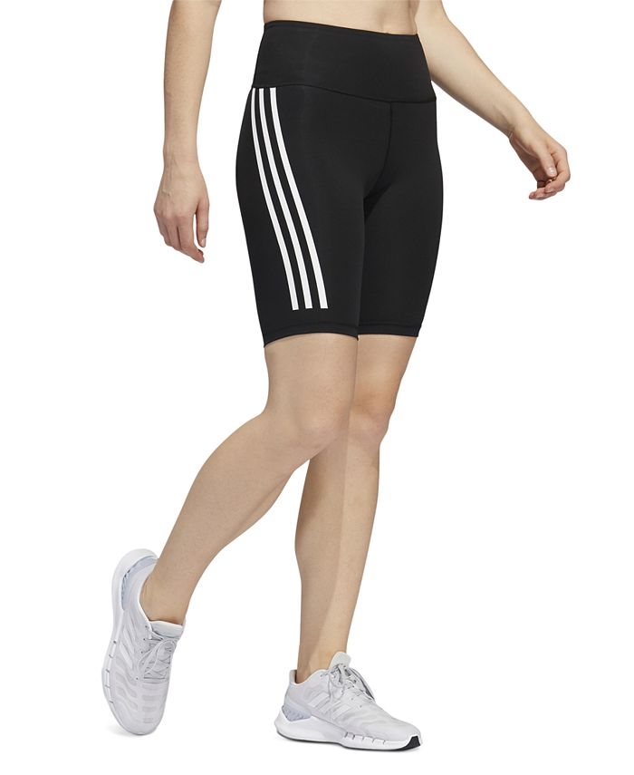 Adidas Womens Optime Trainicons 3 Stripes Bike Short Tights Macys