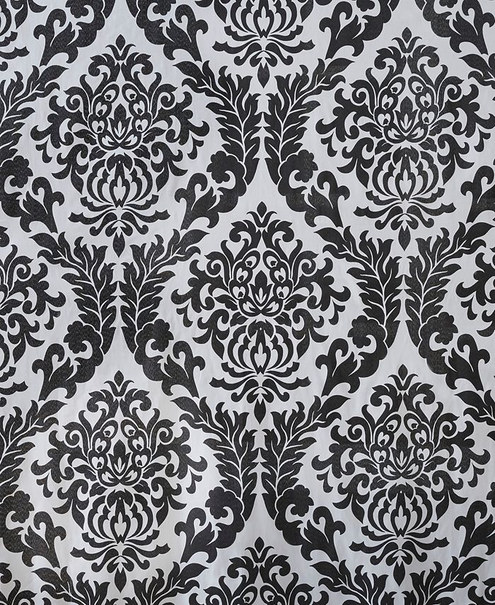 Décor Studio Damask Shower Curtain, 72" x 72" - Macy's