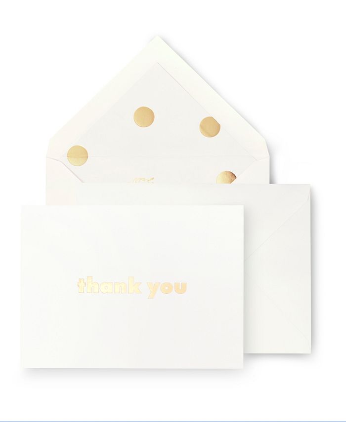 Kate Spade Thank You Notecard, Set of 20 - Macy's