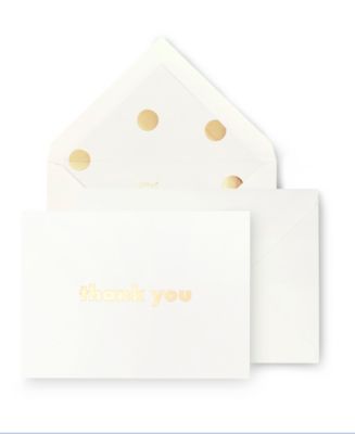 Kate Spade Thank You Notecard, Set of 20 - Macy's
