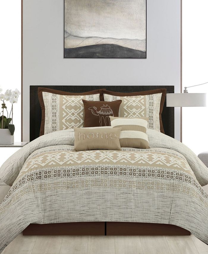 Stratford Park Anaya 7-Piece Comforter Set, California King - Macy's
