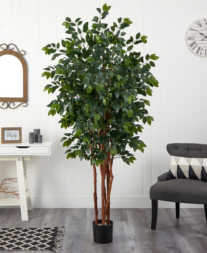 Nearly Natural 7' Artificial Sakaki Tree - Macy's