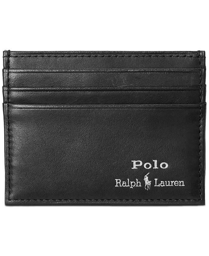 Polo Ralph Lauren Men's Suffolk Slim Leather Card Case - Macy's