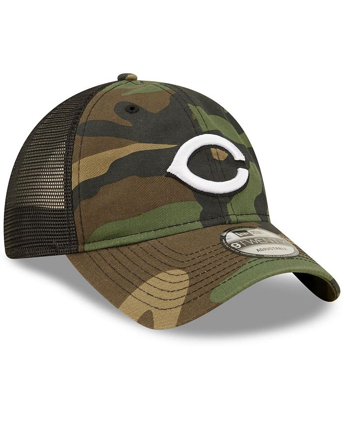 New Era Men's Camo Cincinnati Reds Trucker 9TWENTY Snapback Hat - Macy's