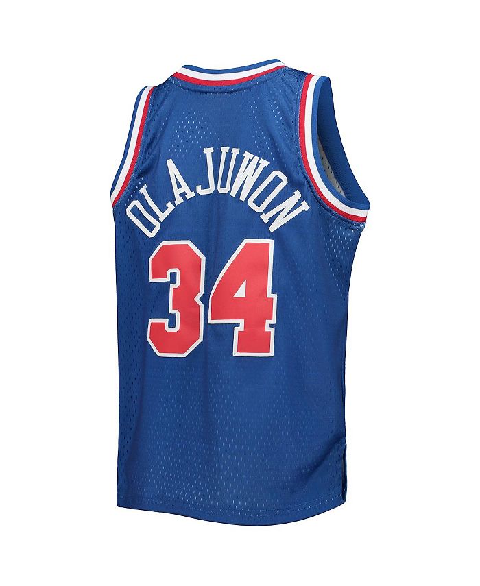 Mitchell & Ness Big Boys Hakeem Olajuwon Blue Western Conference 1992 ...