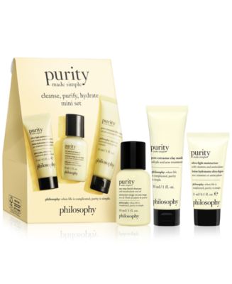philosophy 3-Pc. Purity Made Simple Cleanse, Purify, Hydrate Mini Set ...