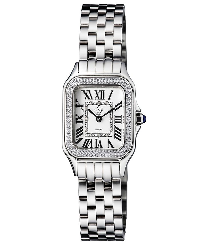 Gevril Women's Milan Swiss Quartz Silver-Tone Stainless Steel Bracelet ...