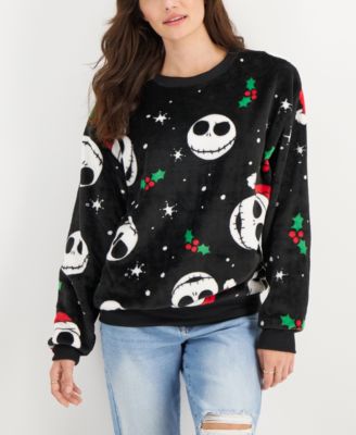 Juniors' Holly Jack Cozy Printed Sweatshirt