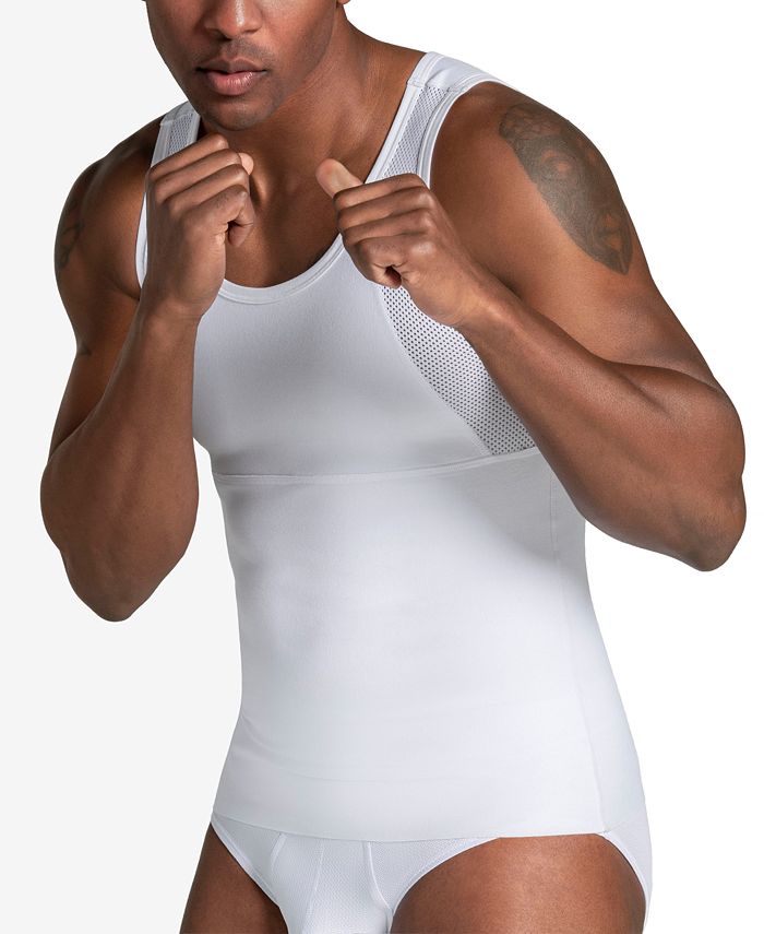 LEO Men's Stretch Moderate Compression Shaper Tank Top - Macy's