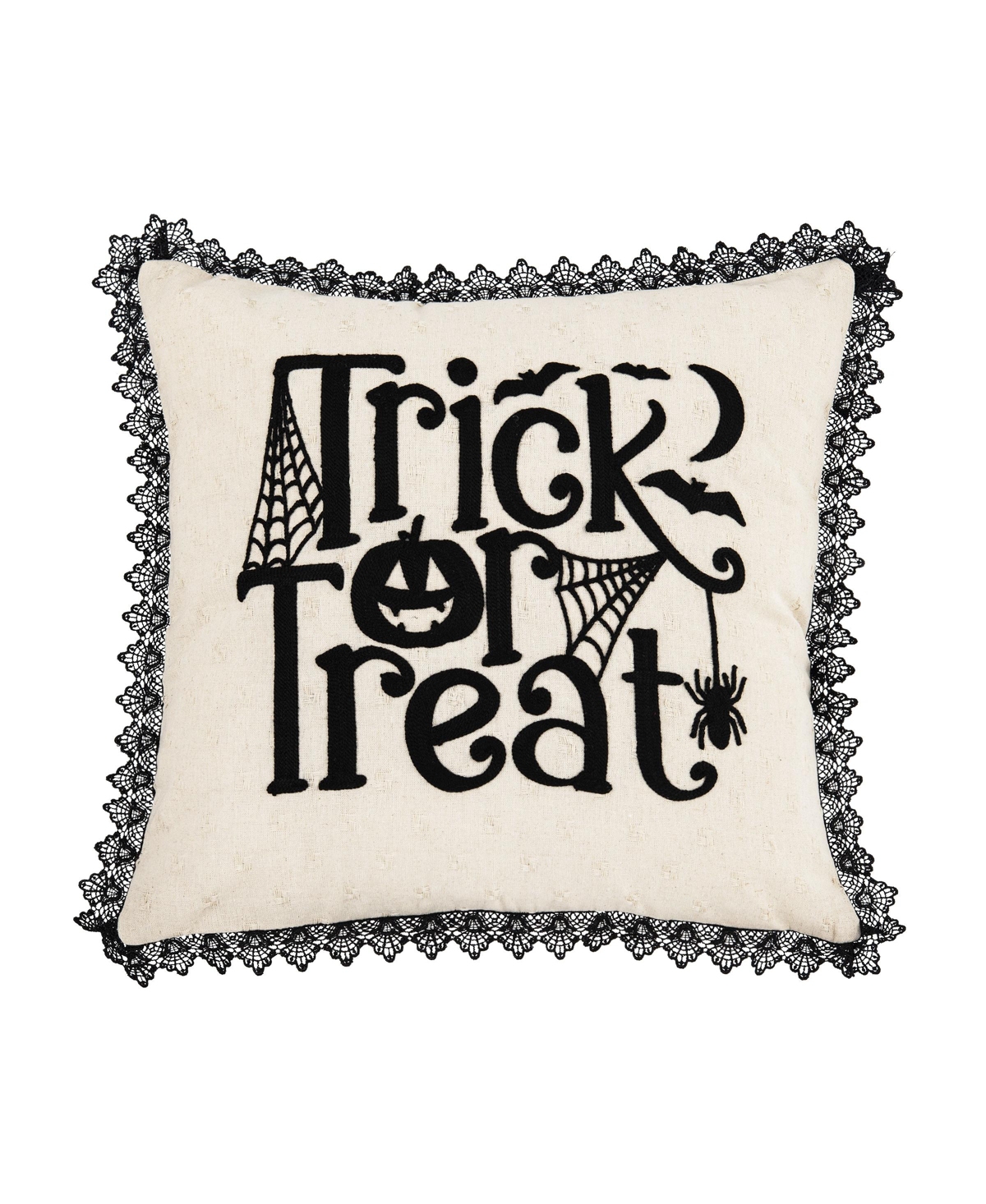 Click here for C&F Home Trick Treat Black And White Embroidered T... prices